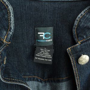 French Cuff | Jackets & Coats | French Cuff Womens Denim Embroidered ...